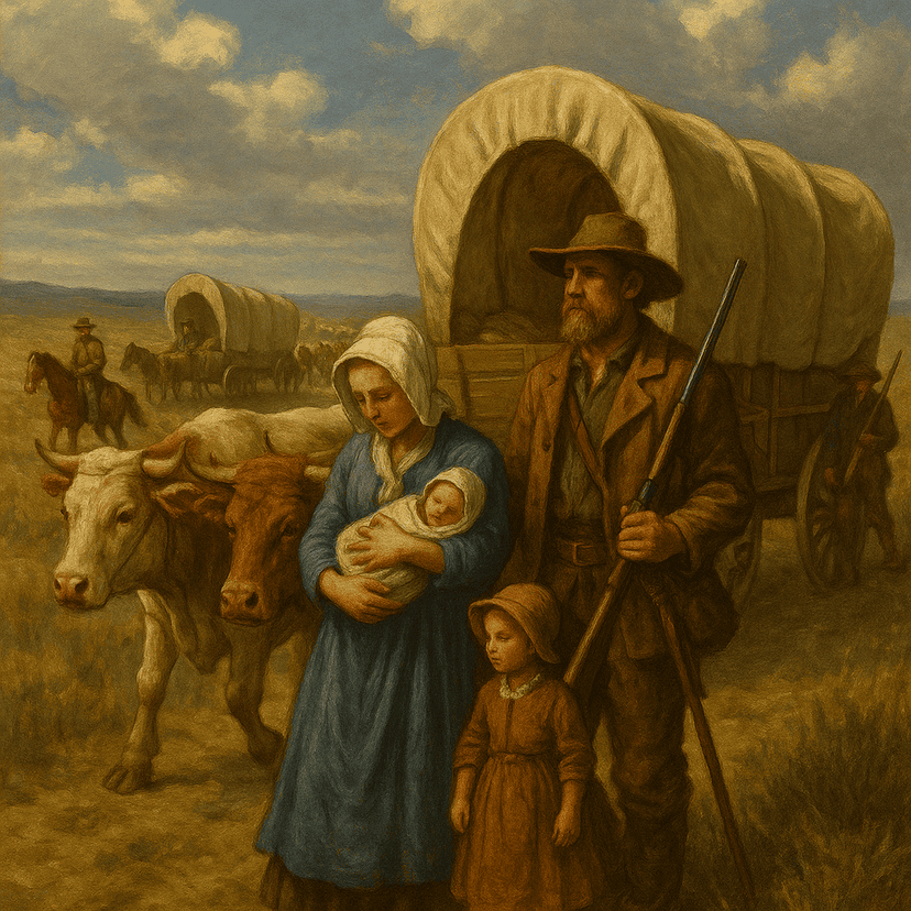 The Great Emigration Begins: Pioneers Blaze the Oregon Trail Westward