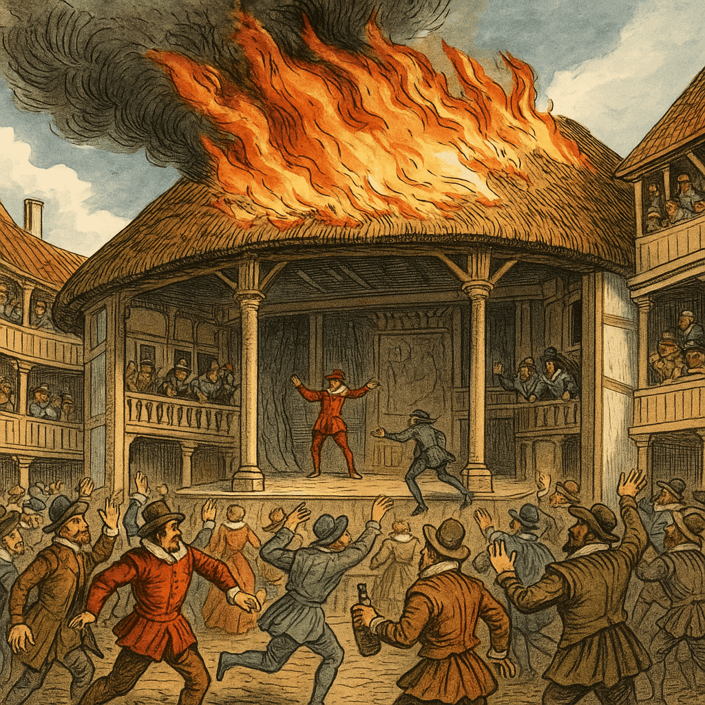The Globe Theatre Burns Down