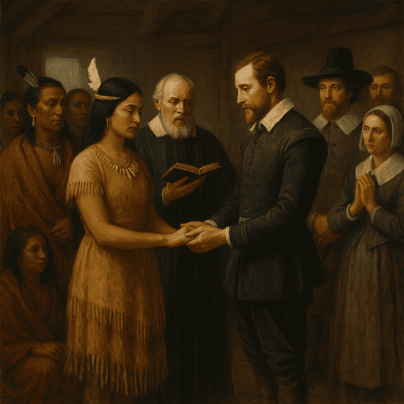Pocahontas Marries John Rolfe: A Union That Changed Colonial America