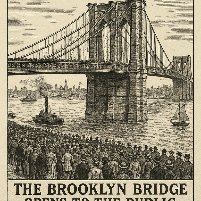The Brooklyn Bridge Opens: A Monument to Innovation and Determination